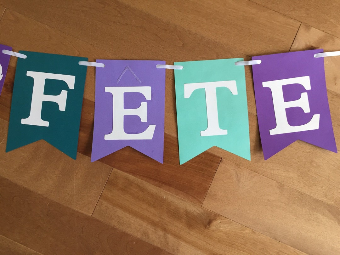 Bonne Fete Banner, Mermaid Birthday Banner, Under the Sea Birthday ...