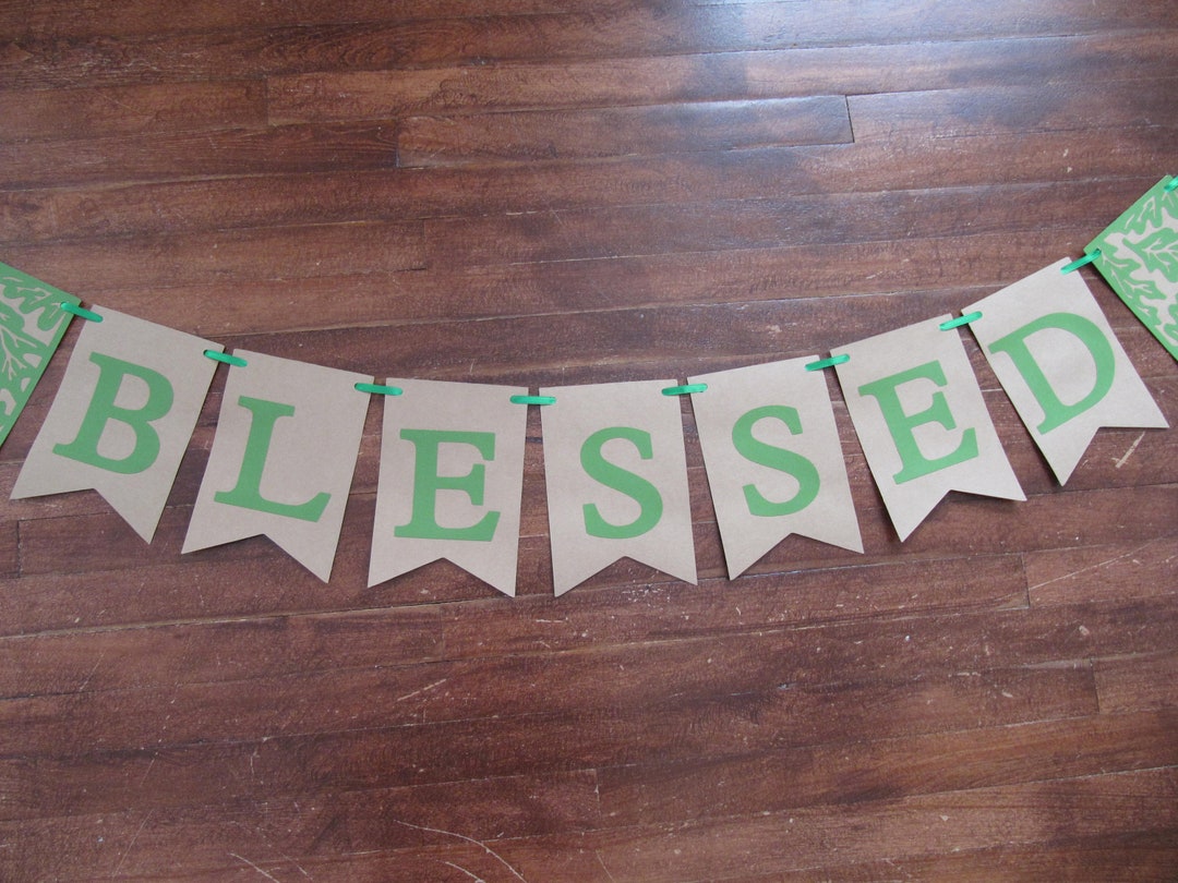 Grateful Thankful Blessed Banners, Set of 3 Banner, Fall Home Decor ...