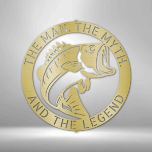 Bass Monogram Steel Sign - Etsy