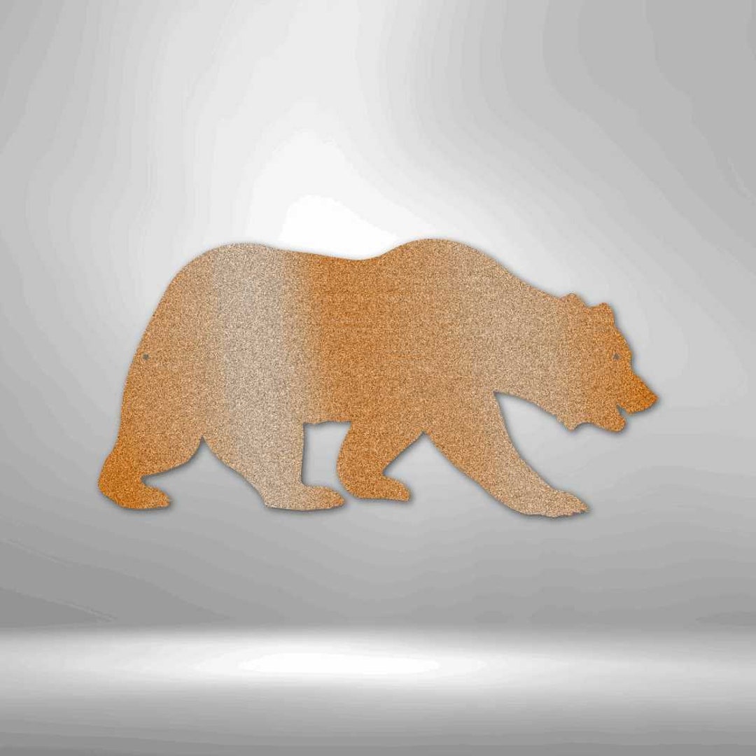 Grizzly Bear Steel Sign - Etsy
