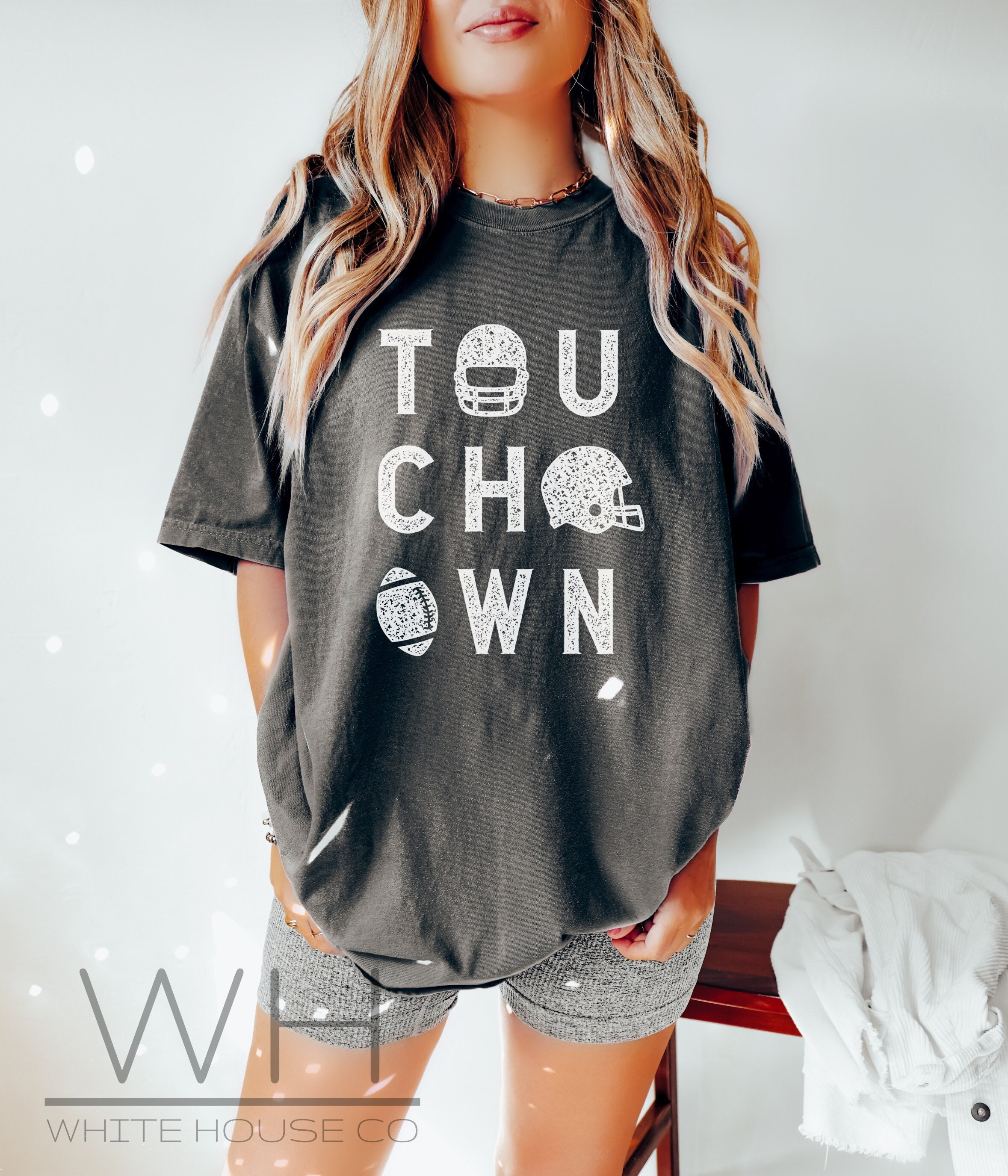 Touchdown Shirt, Football Shirt, Fall Tee, 100% Cotton, Comfort Colors ...
