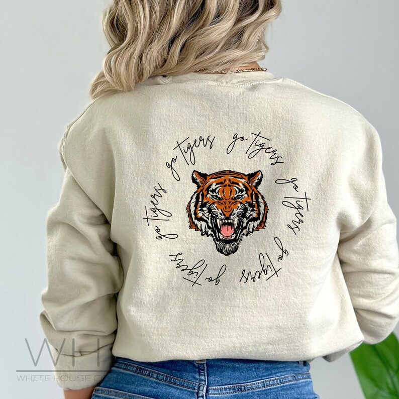 Go Tigers, Tiger Sweatshirt, We Are the Tigers, Go Tigers, Fan Shirt ...