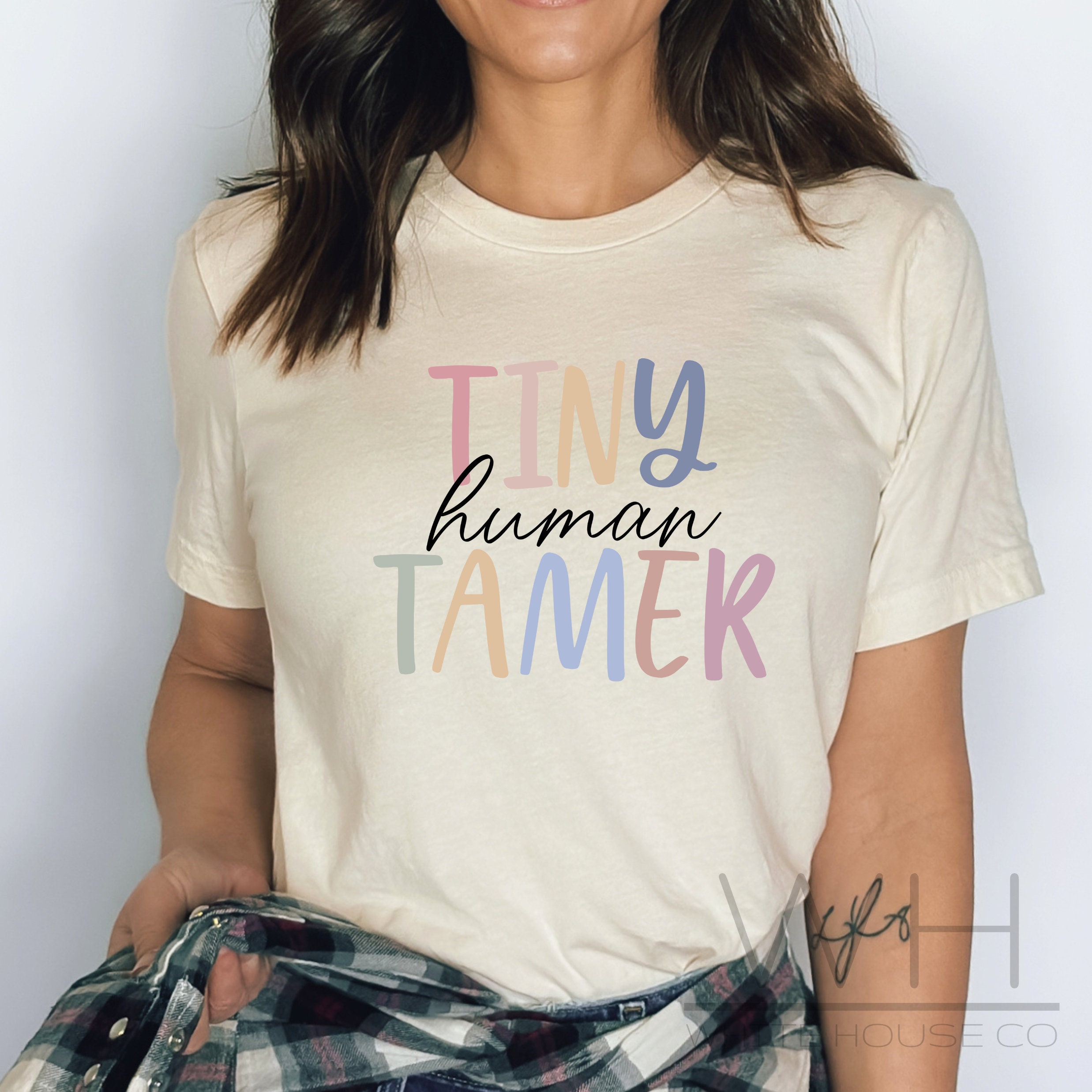 Tiny Human Tamer, Human Tamer Shirt, Mom Gift, Daycare Provider Shirt ...