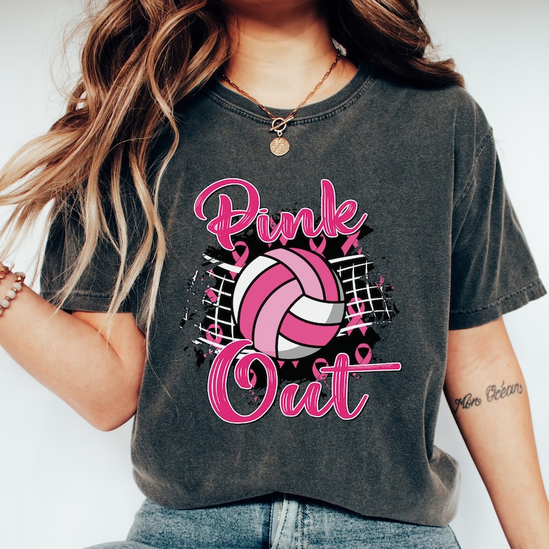 Volleyball Pink Out - Etsy