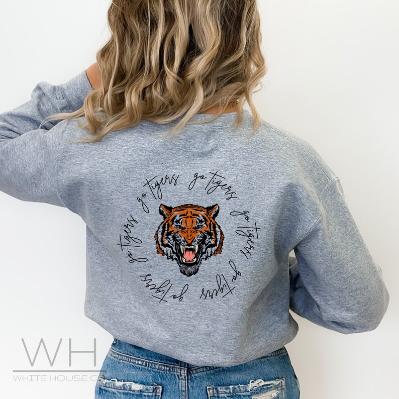 Go Tigers, Tiger Sweatshirt, We Are the Tigers, Go Tigers, Fan Shirt ...