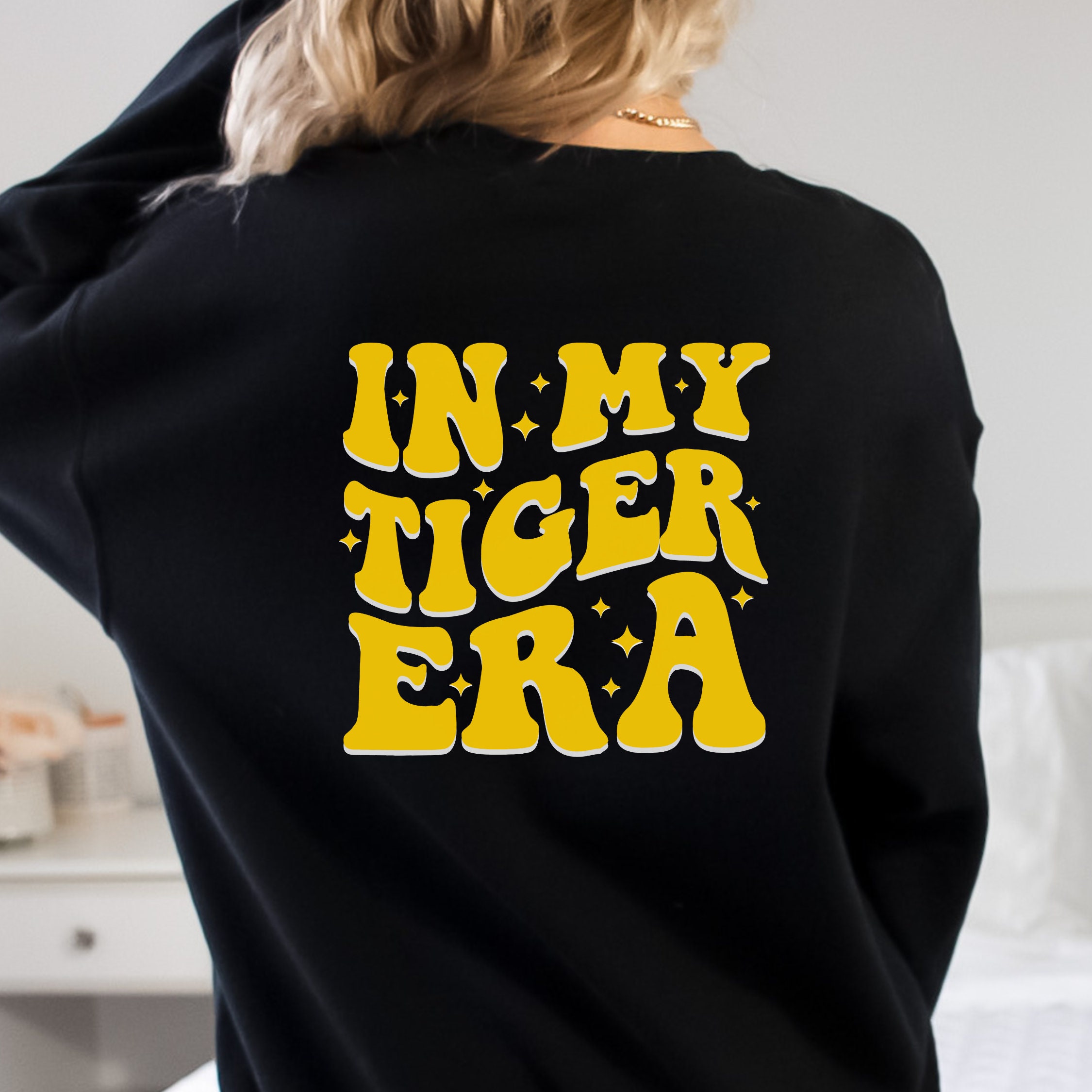 In My Tiger Era, Yellow Tiger Sweatshirt, Gold Tiger Era, Go Tigers, Fan, Teacher Sweatshirt ...