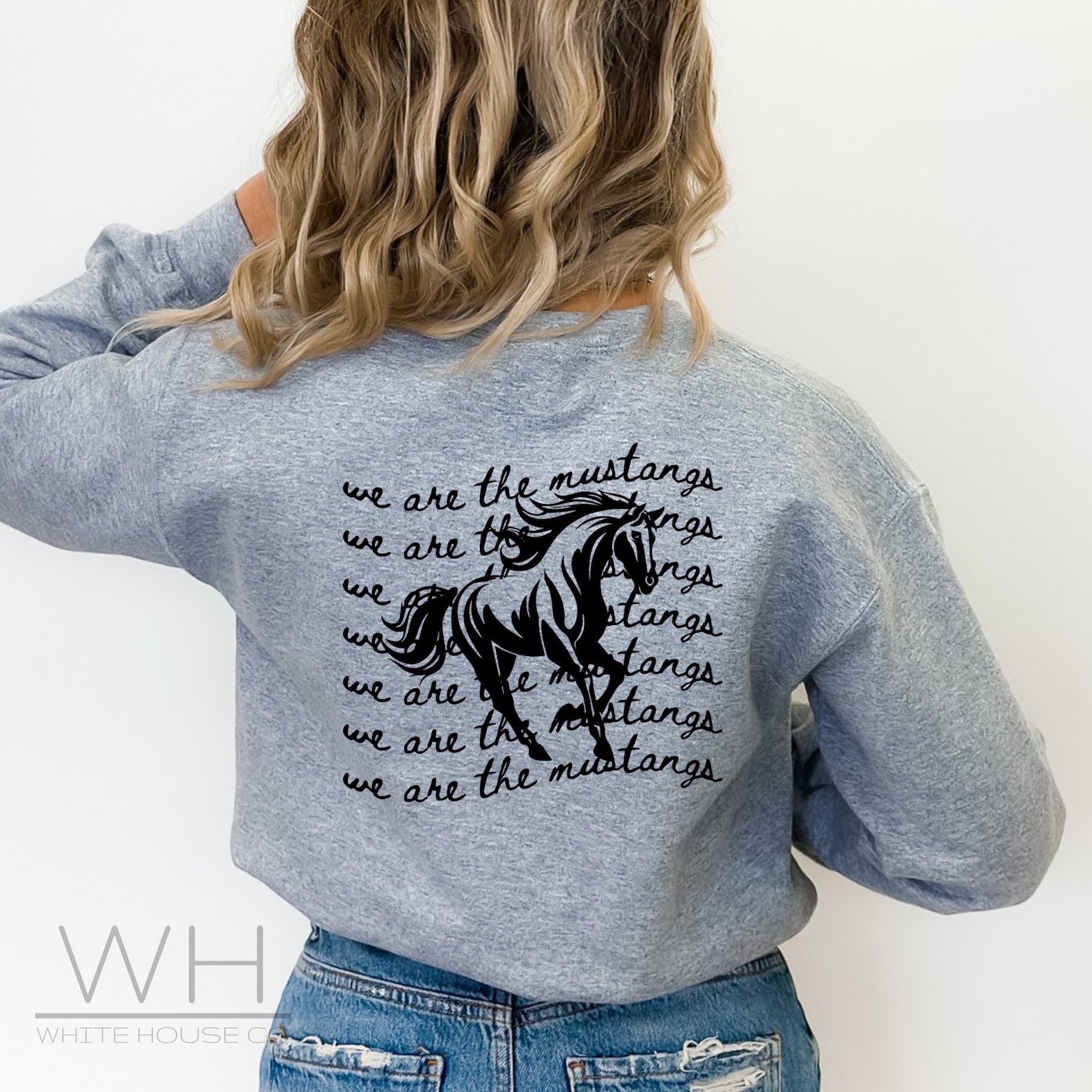 Mustang Sweatshirt, We Are the Mustangs, Go Mustangs, Fan Shirt ...