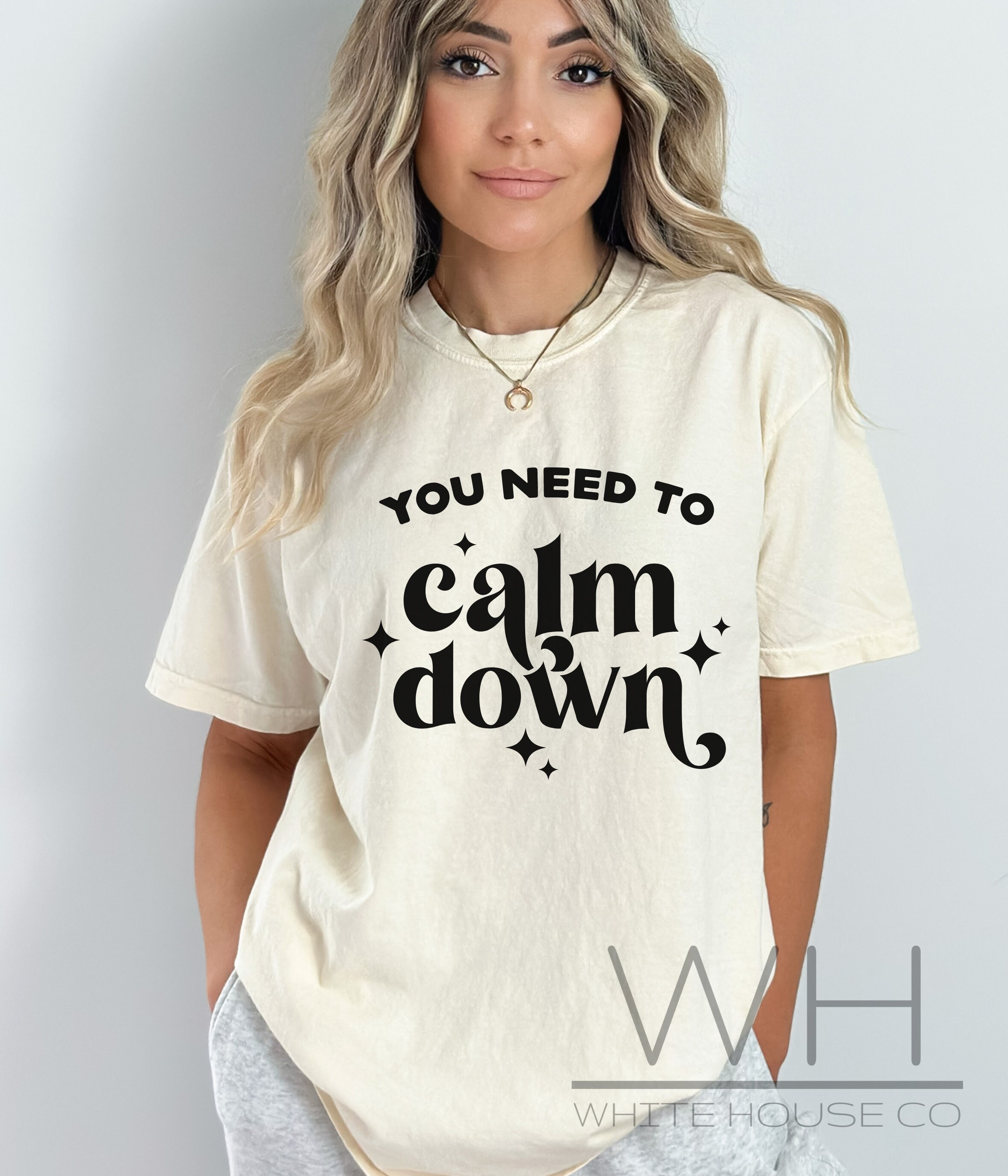 You Need to Calm Down, Calm Down Tee, Comfort Colors, Unisex, Oversized ...