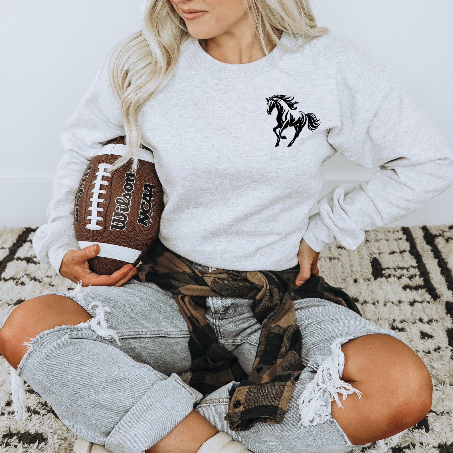 Mustang Sweatshirt, We Are the Mustangs, Go Mustangs, Fan Shirt ...