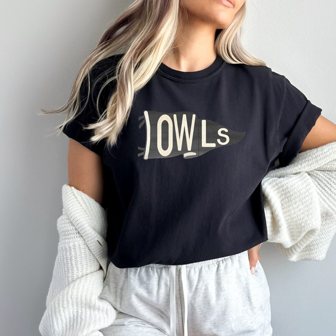 Owls Tshirt, Team Tee, Retro Shirt, Fall Shirt, Sports Tee, Owls ...