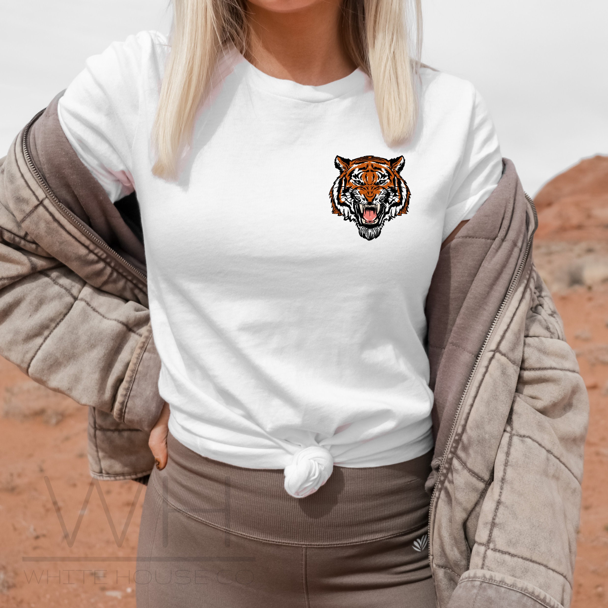 Go Tigers Tee, Front and Back Design, Tiger Shirt, School Pride ...