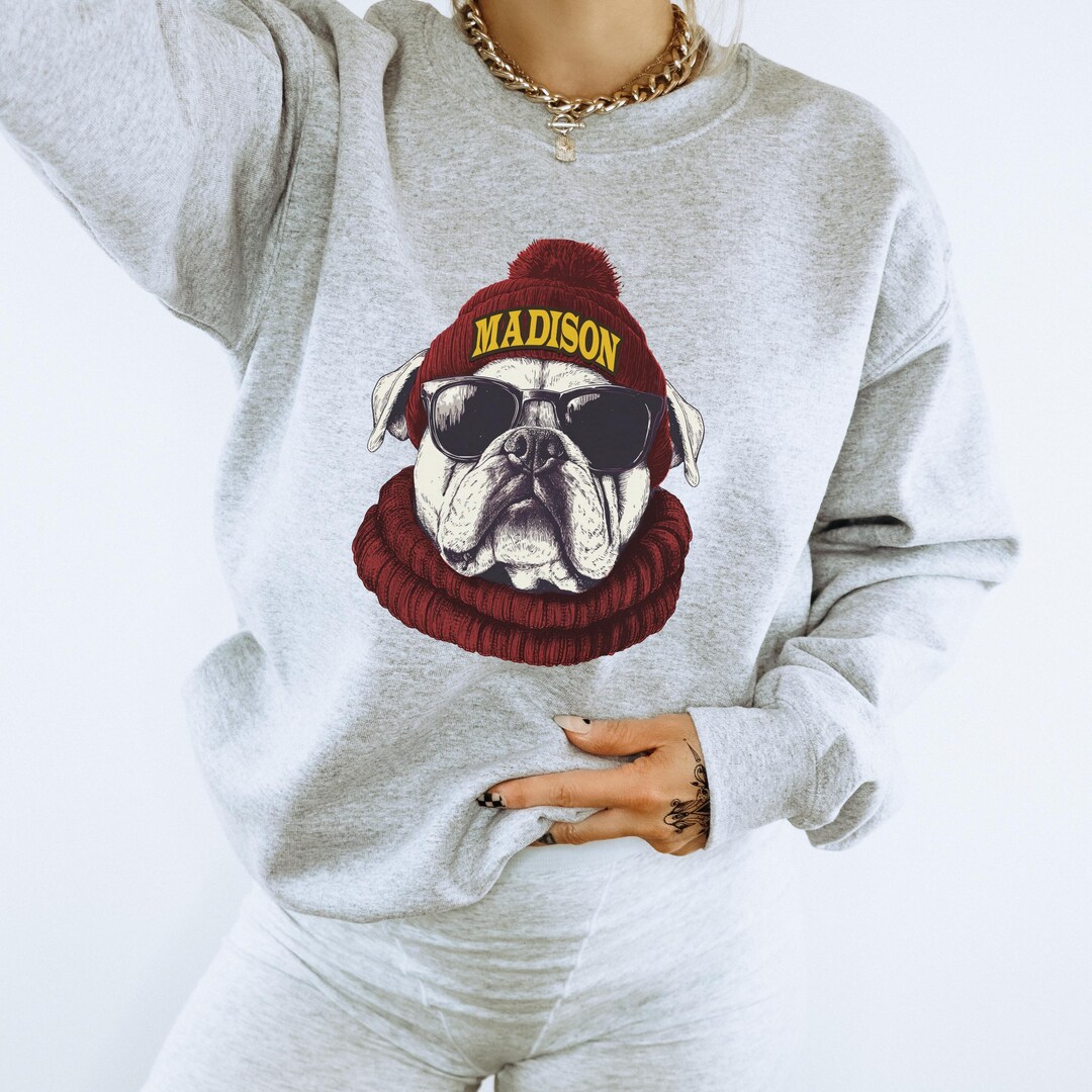 Madison Bulldog, Madison Sweatshirt, Go Bulldogs, School Shirt, Bulldog ...