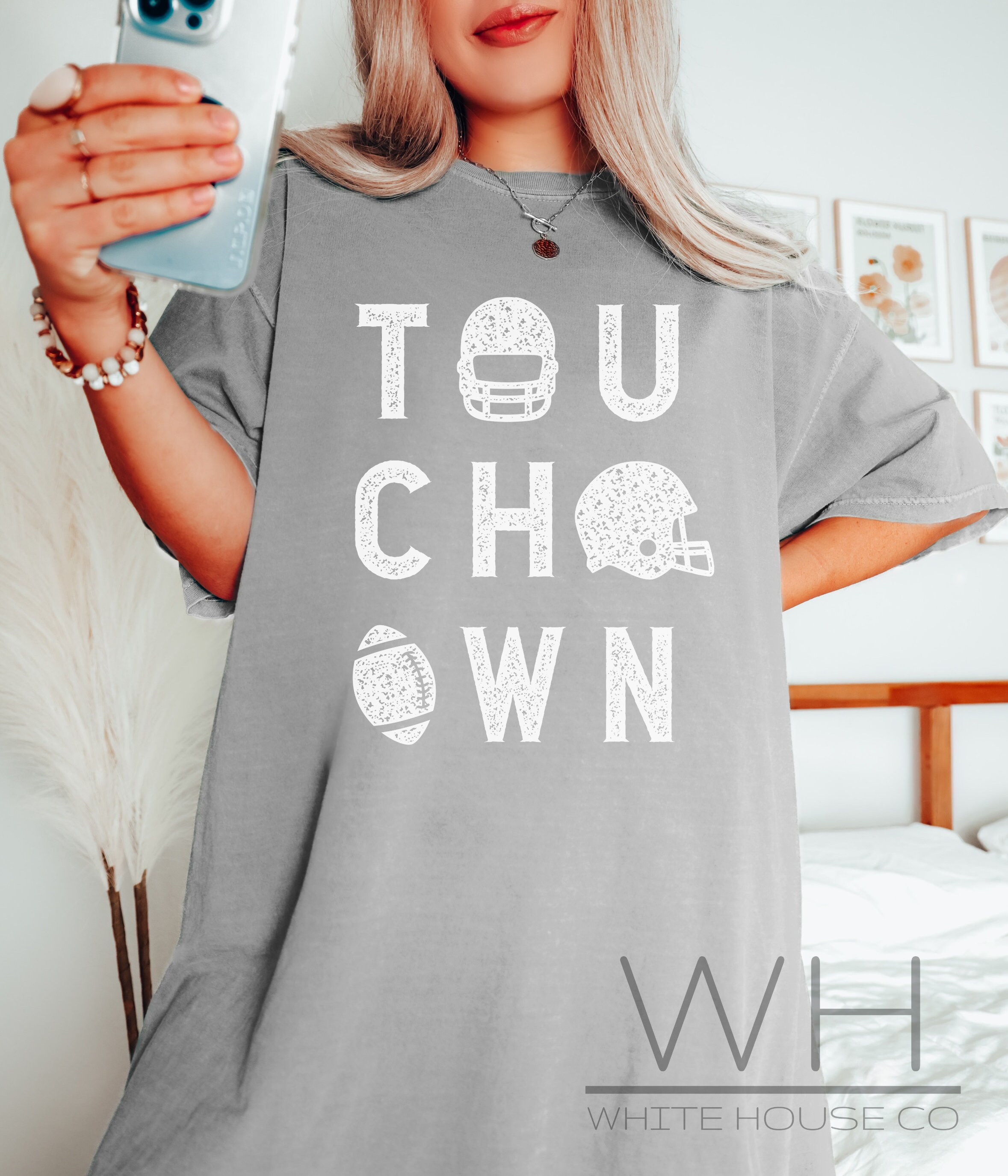 Touchdown Shirt, Football Shirt, Fall Tee, 100% Cotton, Comfort Colors ...