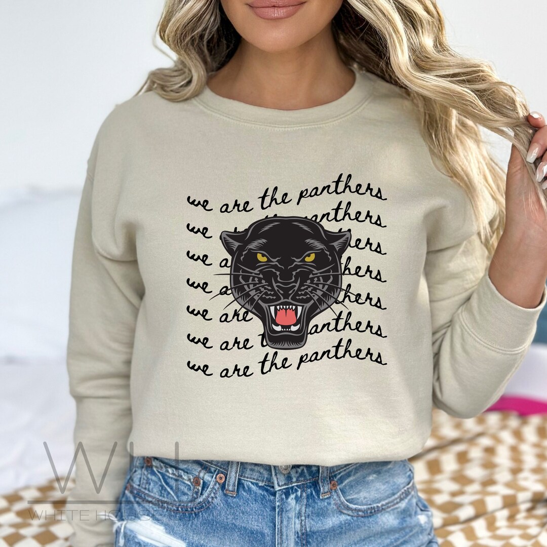 Panther Sweatshirt, We Are the Panthers, Go Panthers, Fan Shirt ...