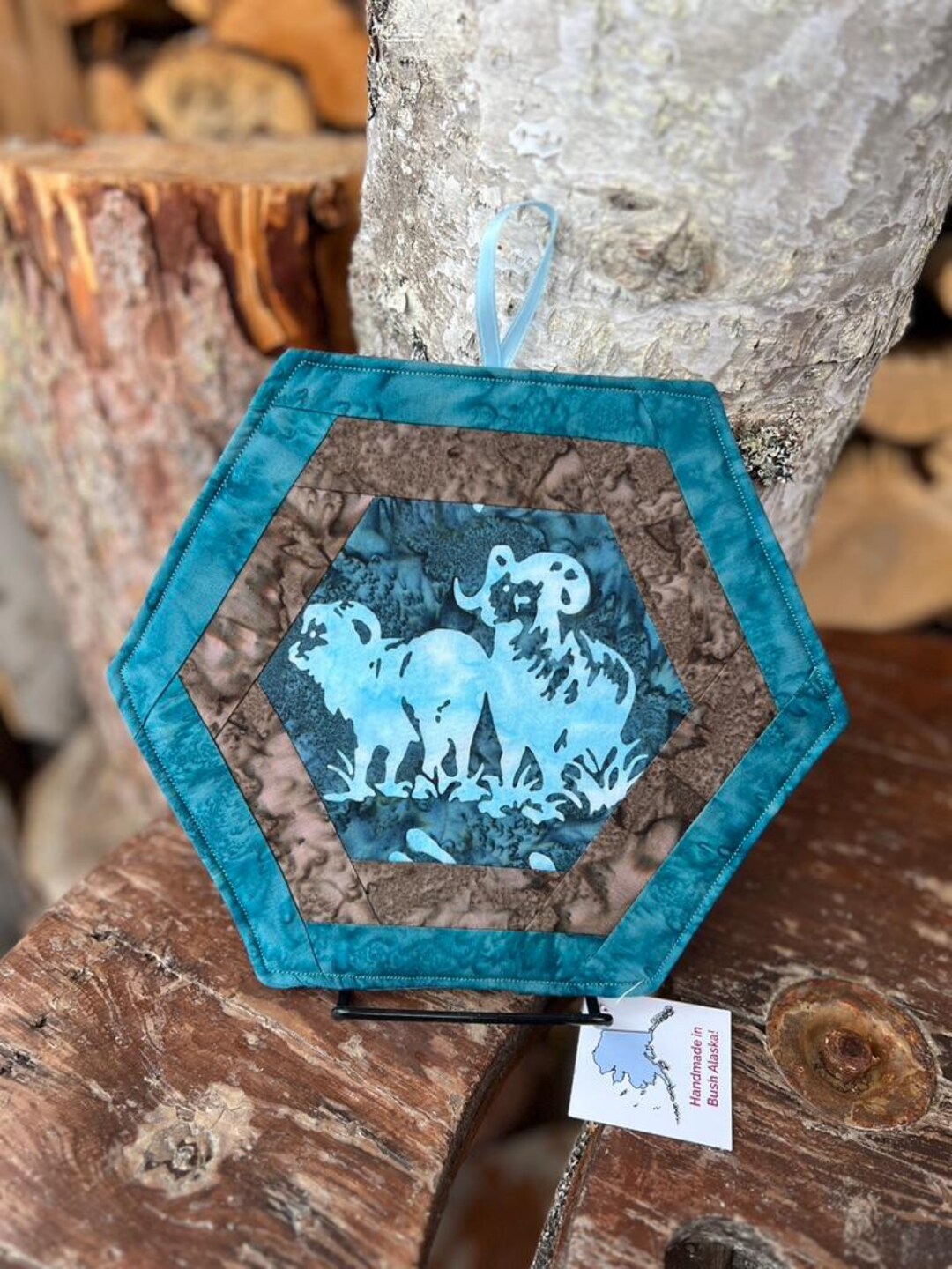 Dall Sheep -hexagon Pot Holder, Kitchen Trivet - Etsy