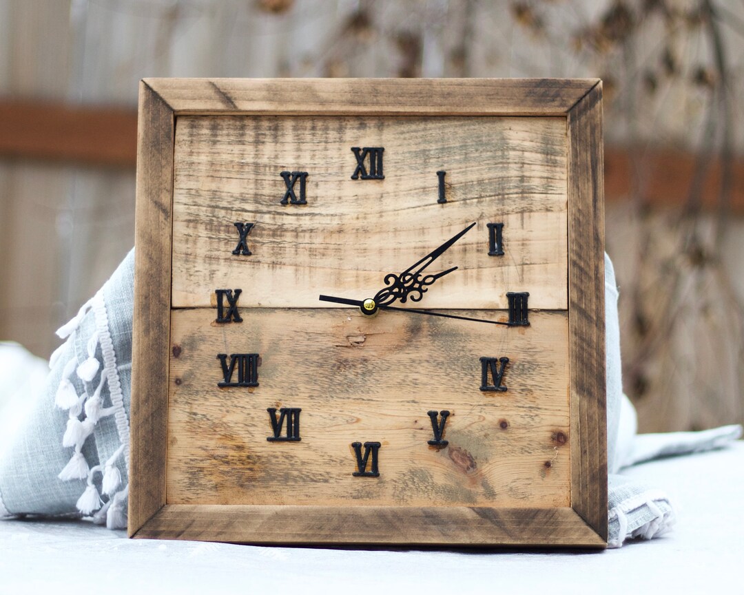 Rustic Farmhouse Clock - Etsy