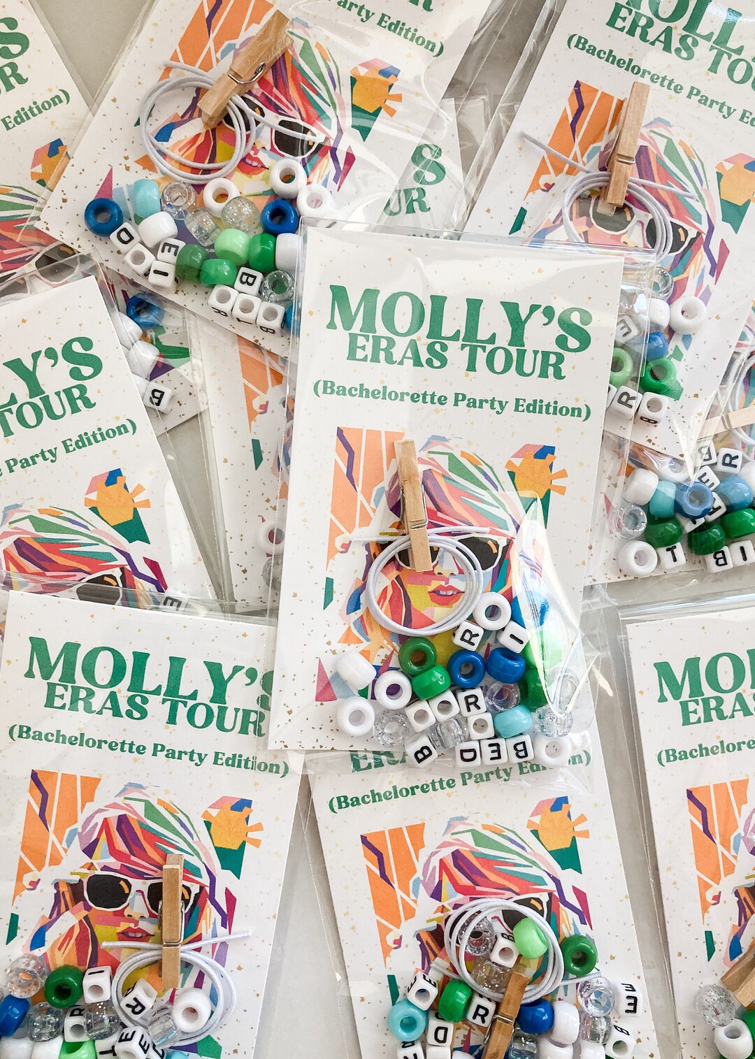 Party Favors, Custom Cards, Birthday Friendship Bracelet Kit, Bride ...