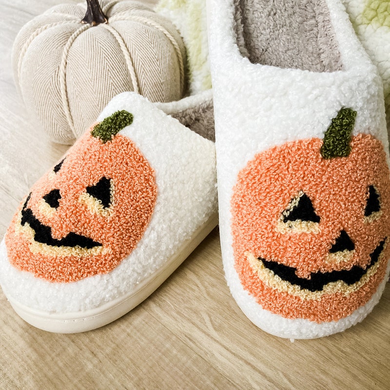 Pumpkin Slippers - Etsy