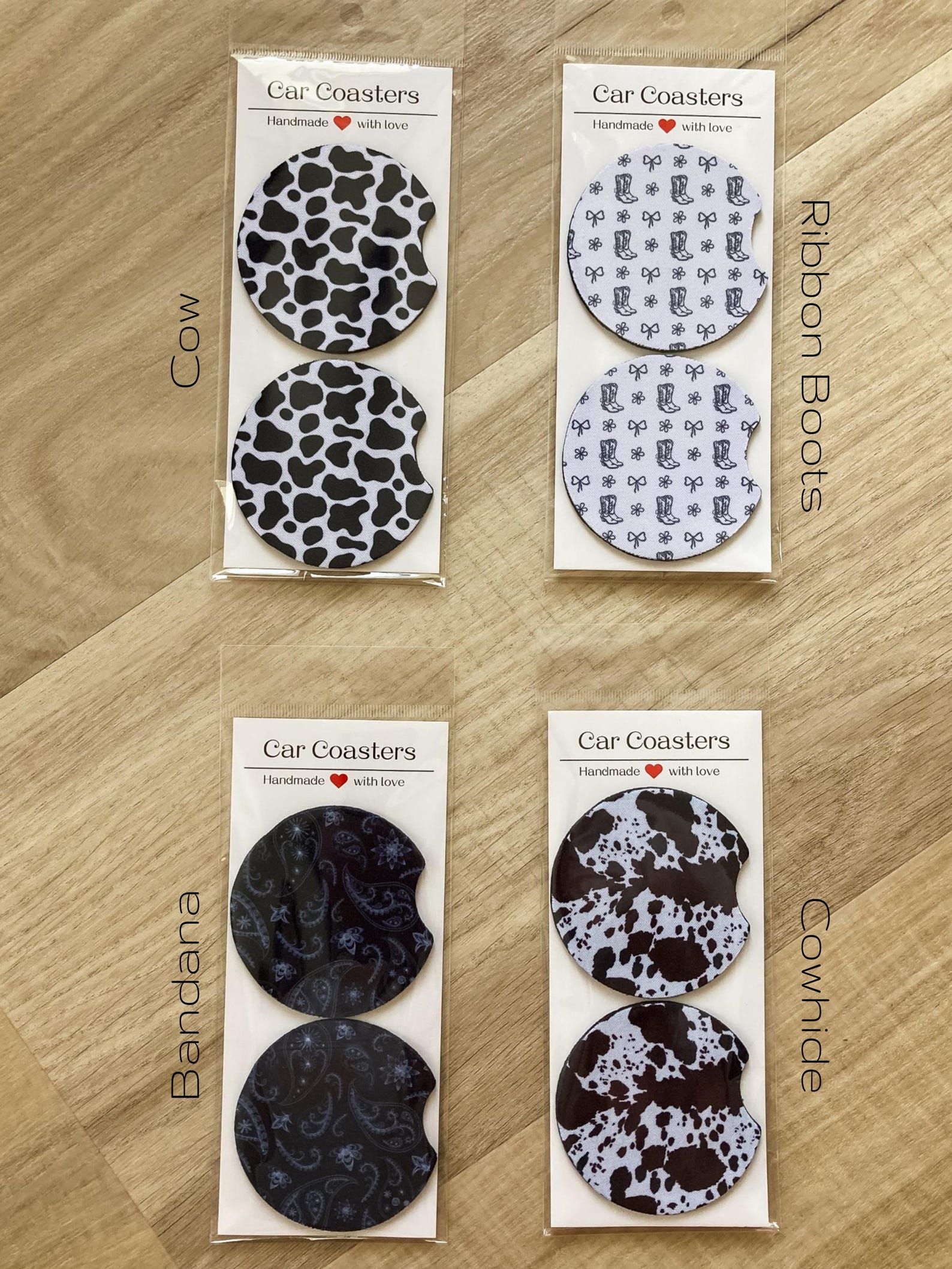 Car Coasters, Coaster Set, Car Accessory, Cute Accessories, Friend Gift ...