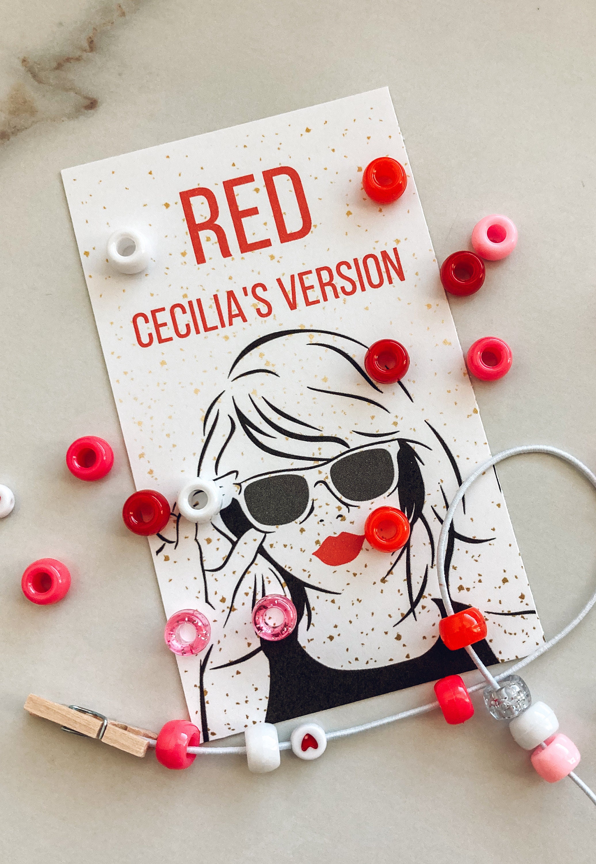 Red Birthday Cards, Non Candy Birthday Friendship Bracelet Kit, Class ...