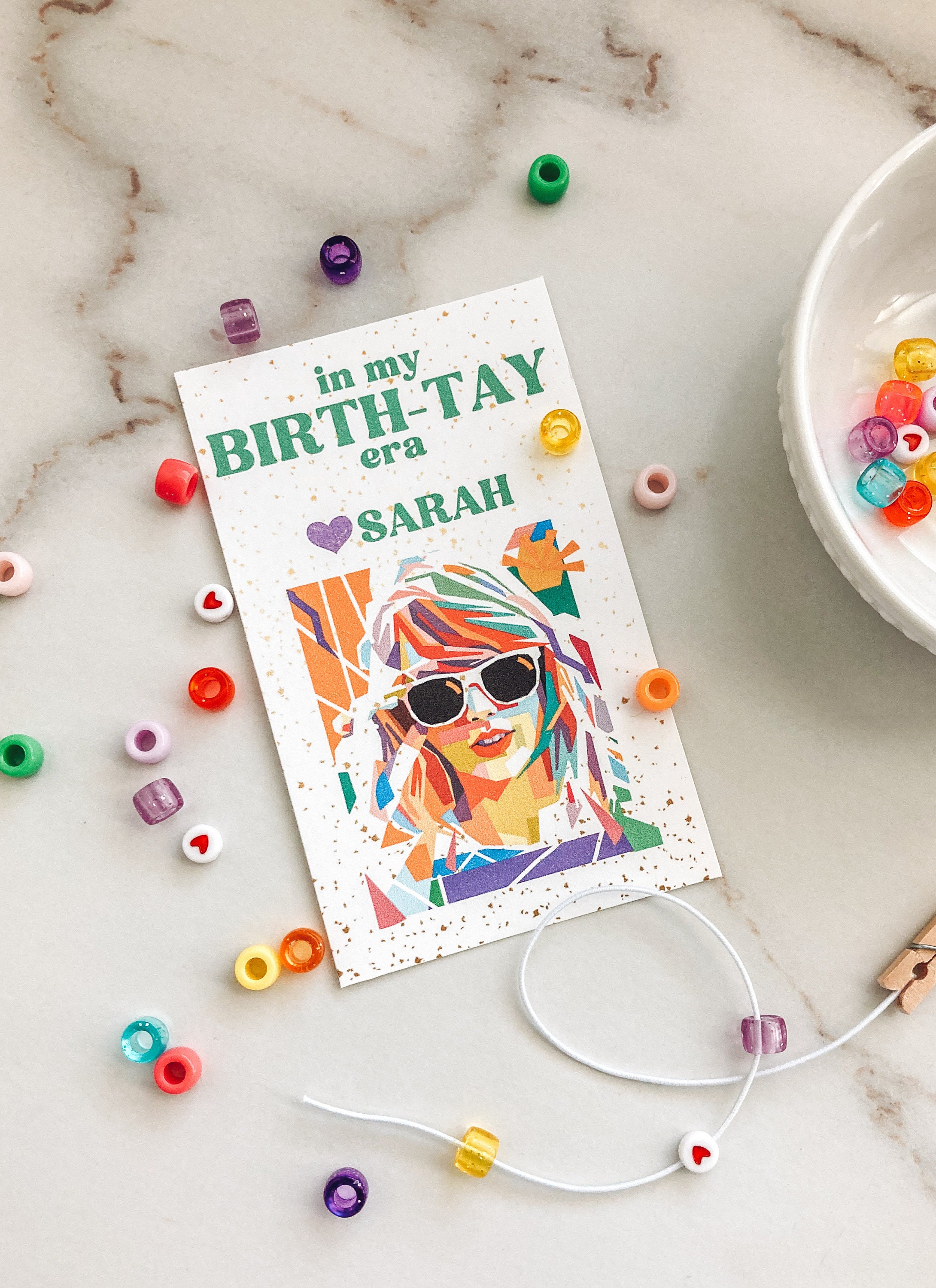 Birthday Cards, Non Candy Birthday Friendship Bracelet Kit, Class Party ...