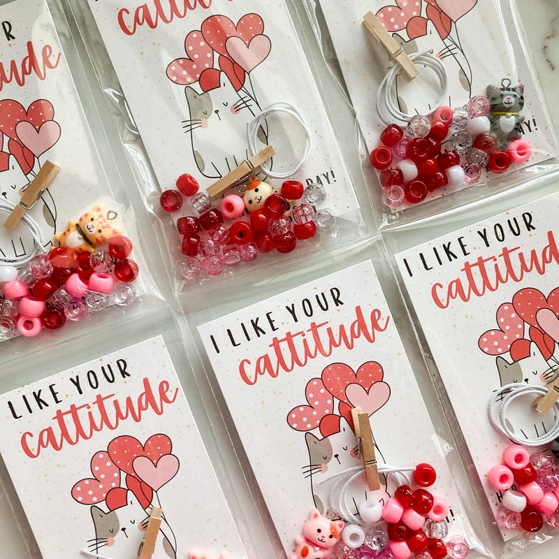 Cat Valentine Class Set - Etsy
