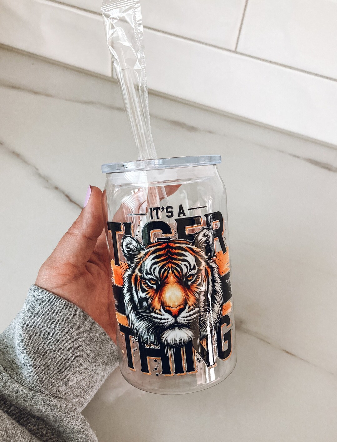 It's A Tiger Thing, Plastic Tiger Cup, Kids Can, Kids Plastic Cup, Lid ...