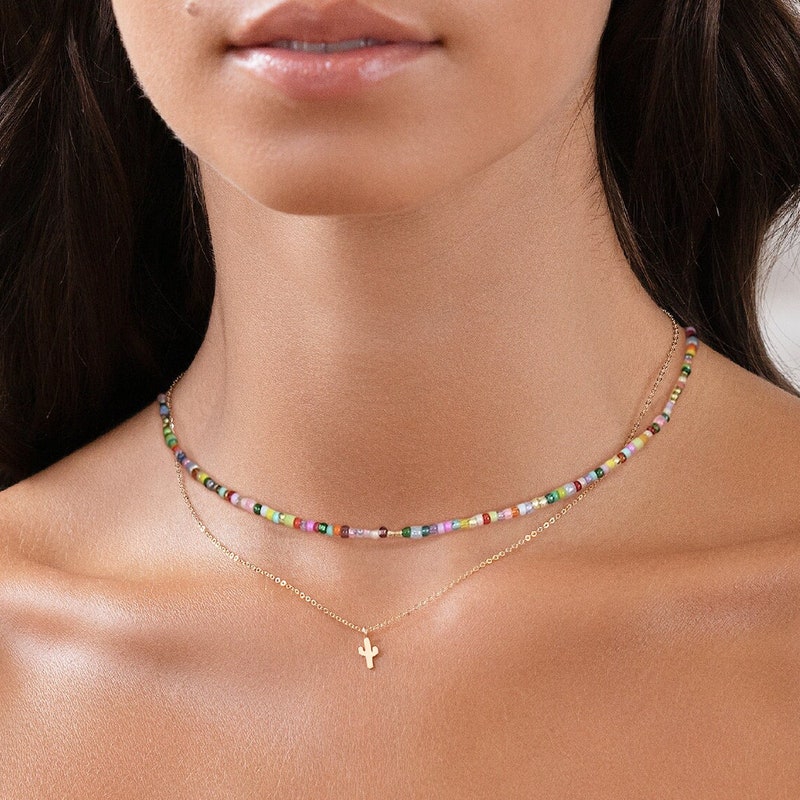 Seed Bead Necklace - Etsy