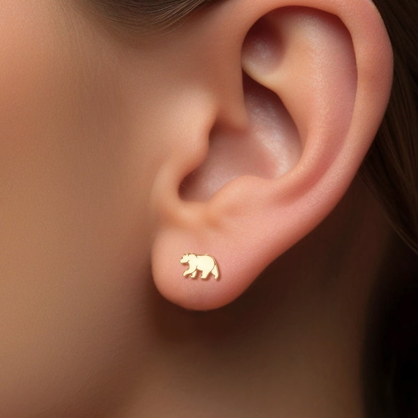 Bear Earrings - Etsy
