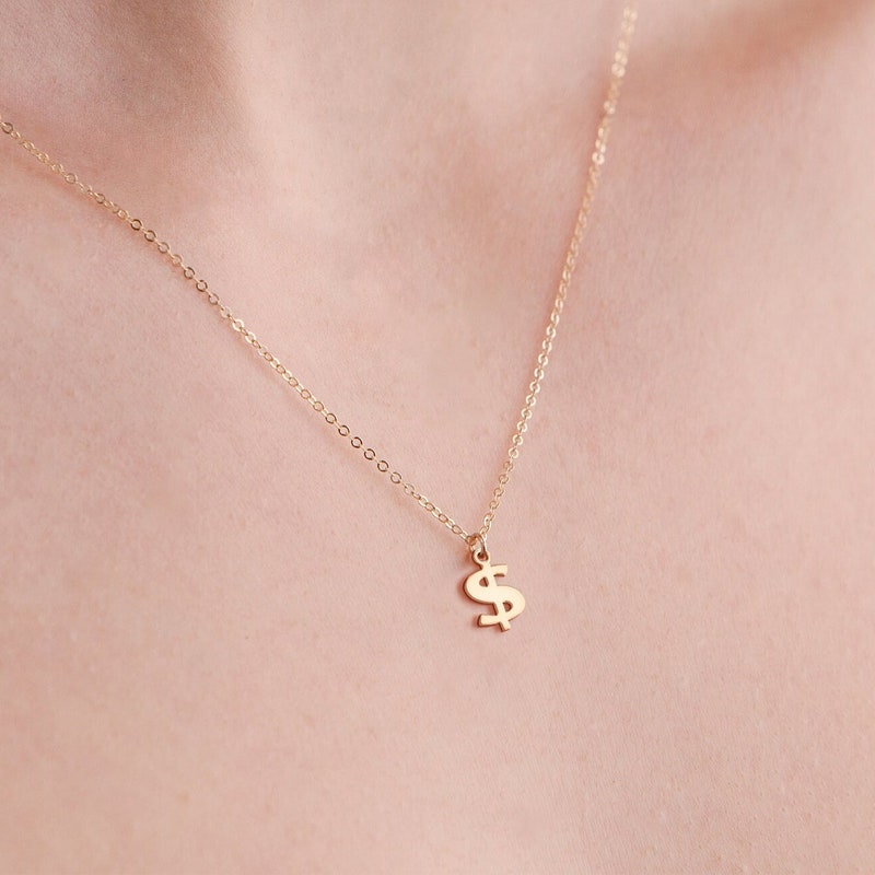 Dollar Sign Necklace - Etsy