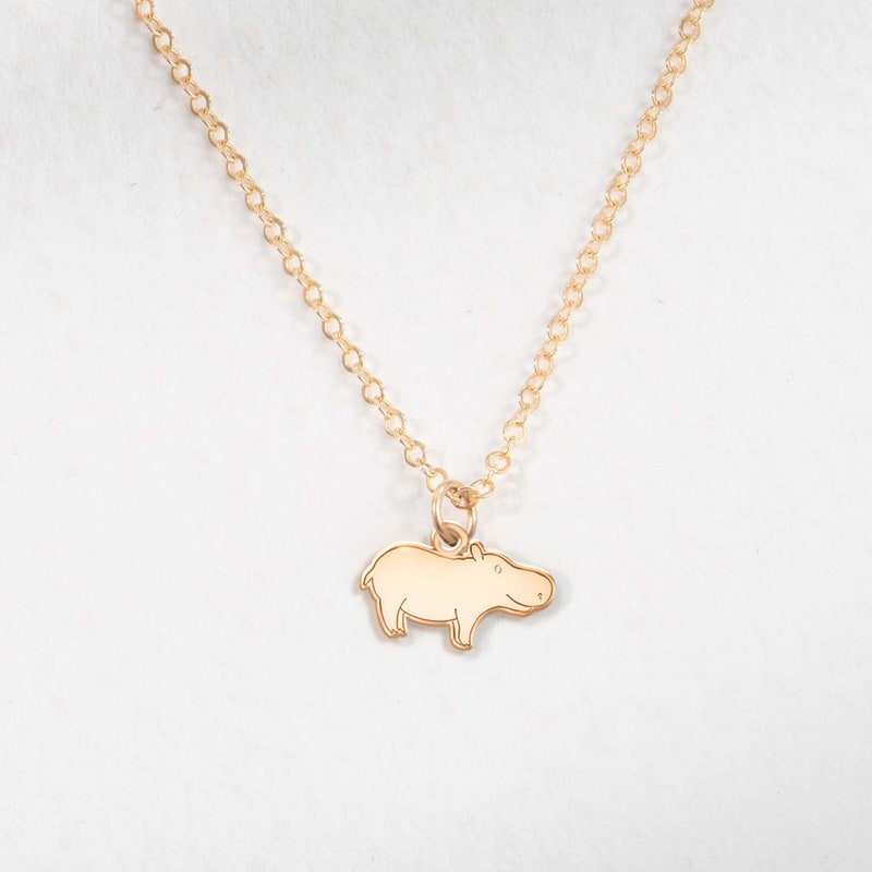 Gold Hippo - Etsy