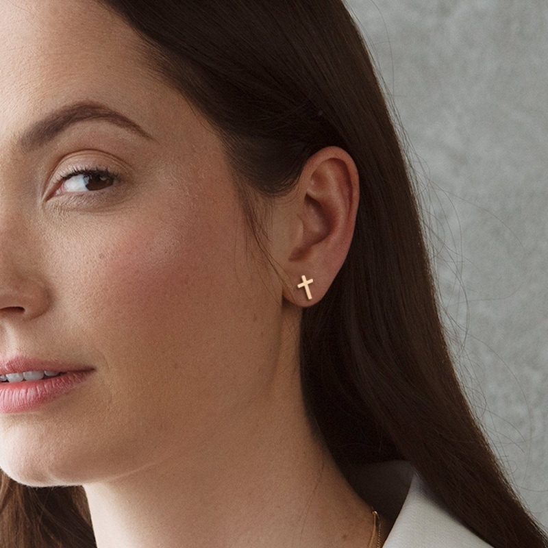 Cross Earrings - Etsy