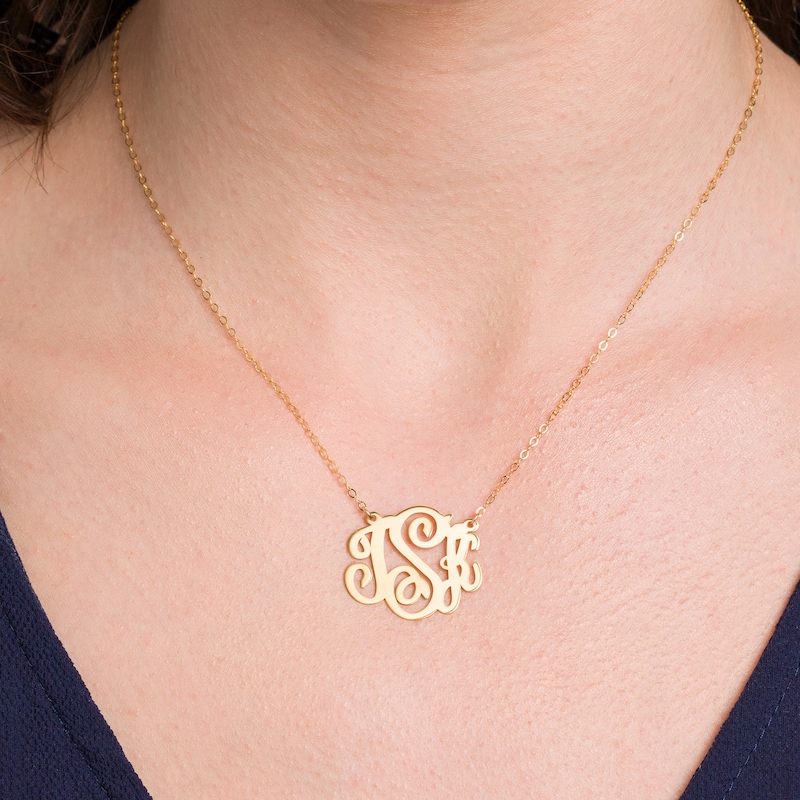 Monogram Necklace - Etsy