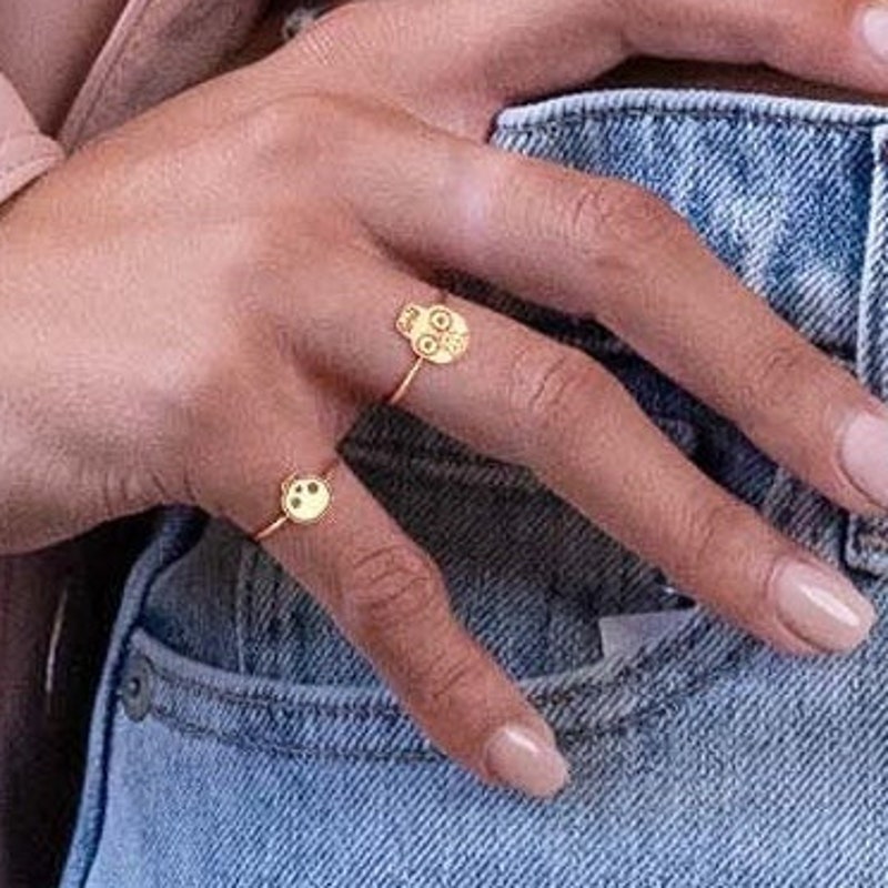 Silver Skull Ring - Etsy
