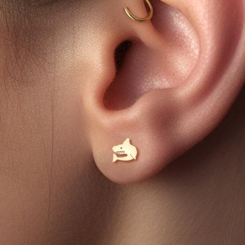 Shark Earrings - Etsy