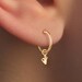 OK Hand Sign Charm Hoop Earrings | 14k Gold Vermeil, Sterling Silver ...
