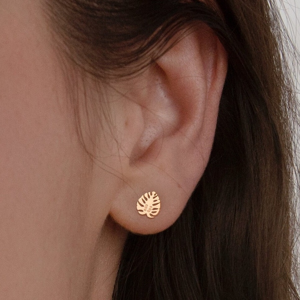 Monstera Earrings - Etsy