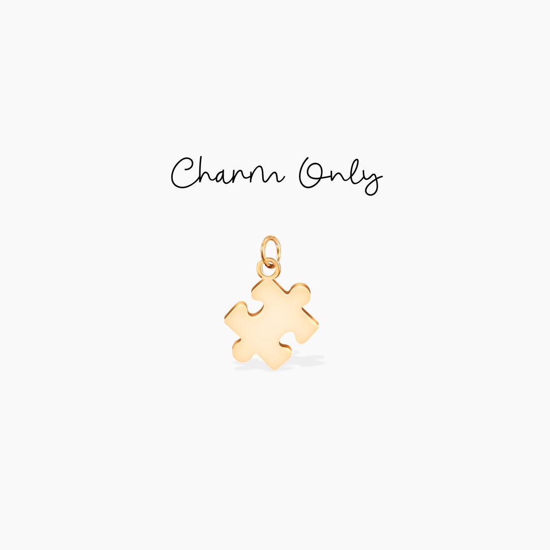 Puzzle Piece Charm With Pendant Add on Charm Puzzle Jewelry Perfect for ...