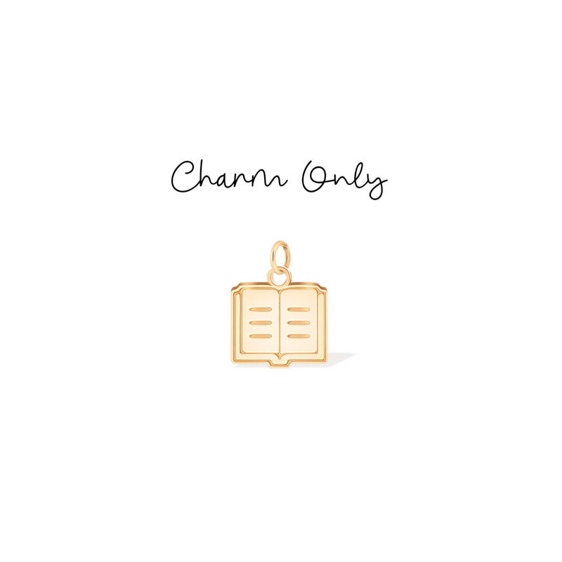 Open Book Charms - Etsy