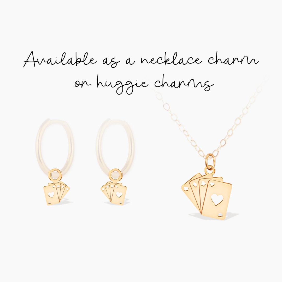Playing Cards Charm Add on Charm Poker Card Charm Ace of Hearts Jewelry ...