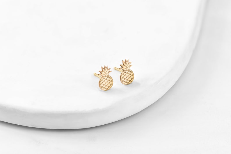 Pineapple Stud Earrings Pineapple Earrings Pineapple - Etsy