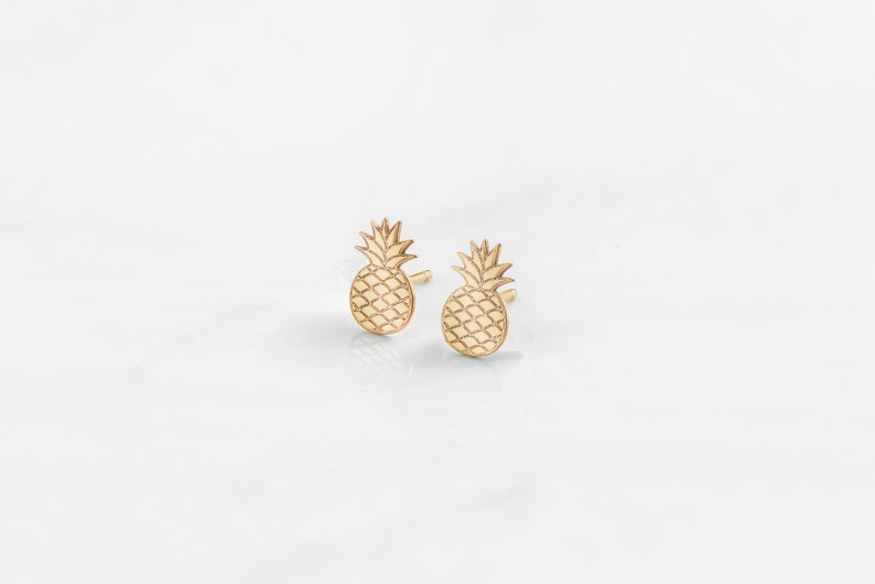 Pineapple Stud Earrings Pineapple Earrings Pineapple - Etsy