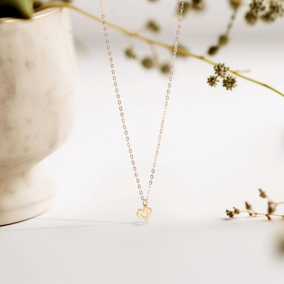 Flaming Heart Pendant Necklace: Sterling Silver, Gold Filled, 14K Solid ...