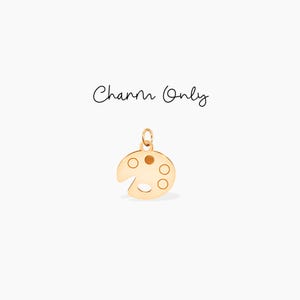 Paint Palette Charm Artist Jewelry Add on Charm Art Charm Painter Charm ...