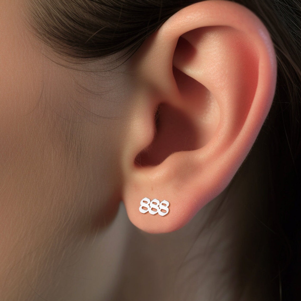Angel Number Stud Earrings Celestial Angel Earrings Spiritual Gift ...