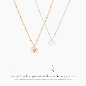 Gold Camera Necklace Tiny Pendant Fun Jewelry Retro Camera Charm Photography Necklace Shutterbug ...