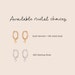 OK Hand Sign Charm Hoop Earrings | 14k Gold Vermeil, Sterling Silver ...