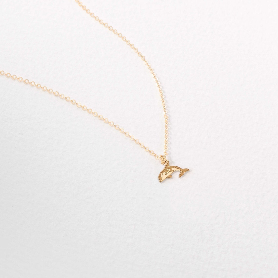 Orca Necklace Killer Whale Pendant Gift for Her Animal Jewelry Whale ...
