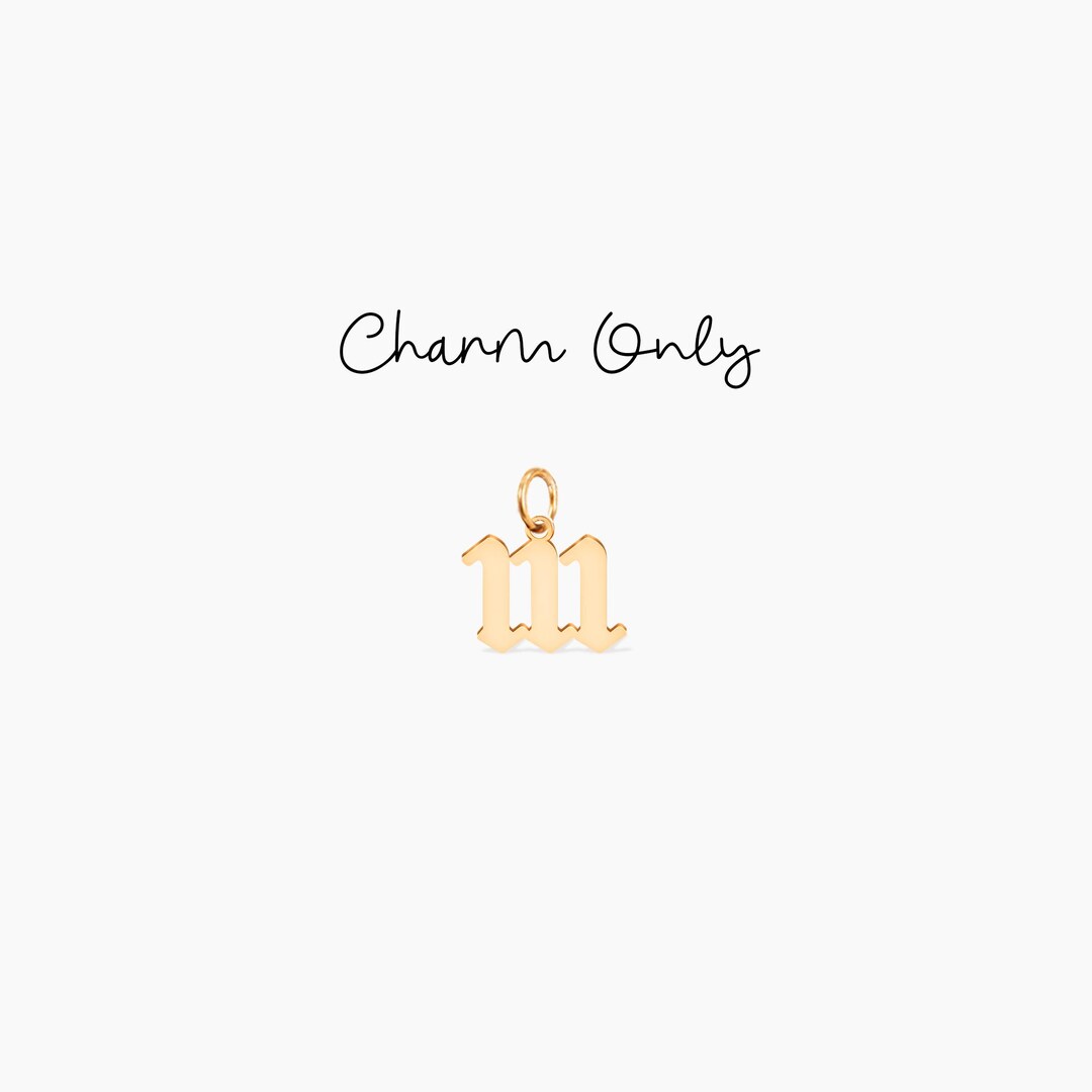 Angel Number Charm 999 Charm Gold Number Jewelry Personalized Angel ...