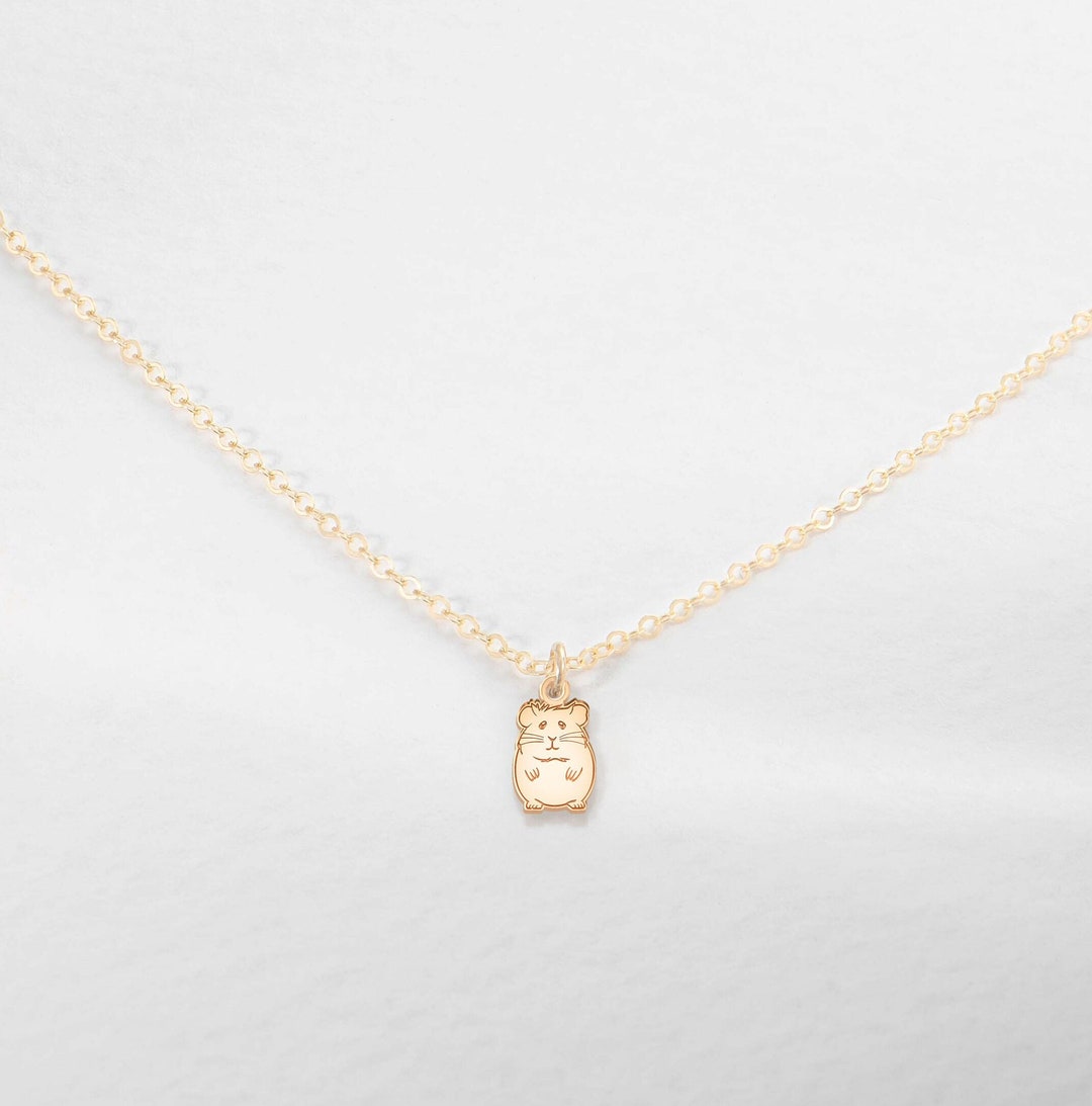Hamster Necklace Gift for Her Hamster Jewelry Hamster Pendant Hamster ...